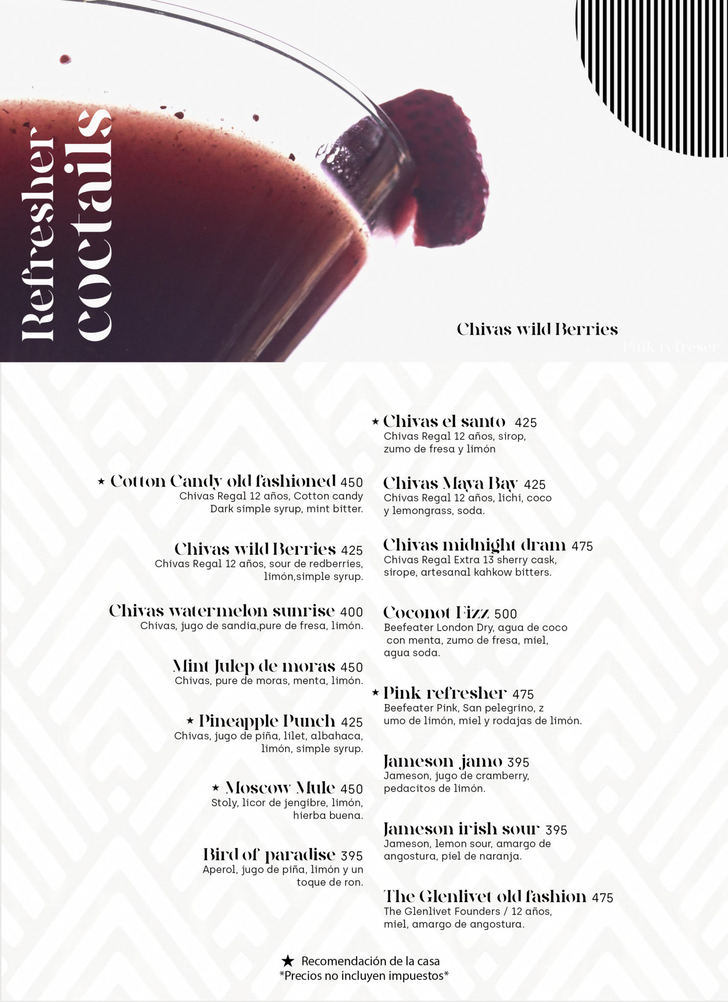 MENU – 4 Jacks Bar & Bistro