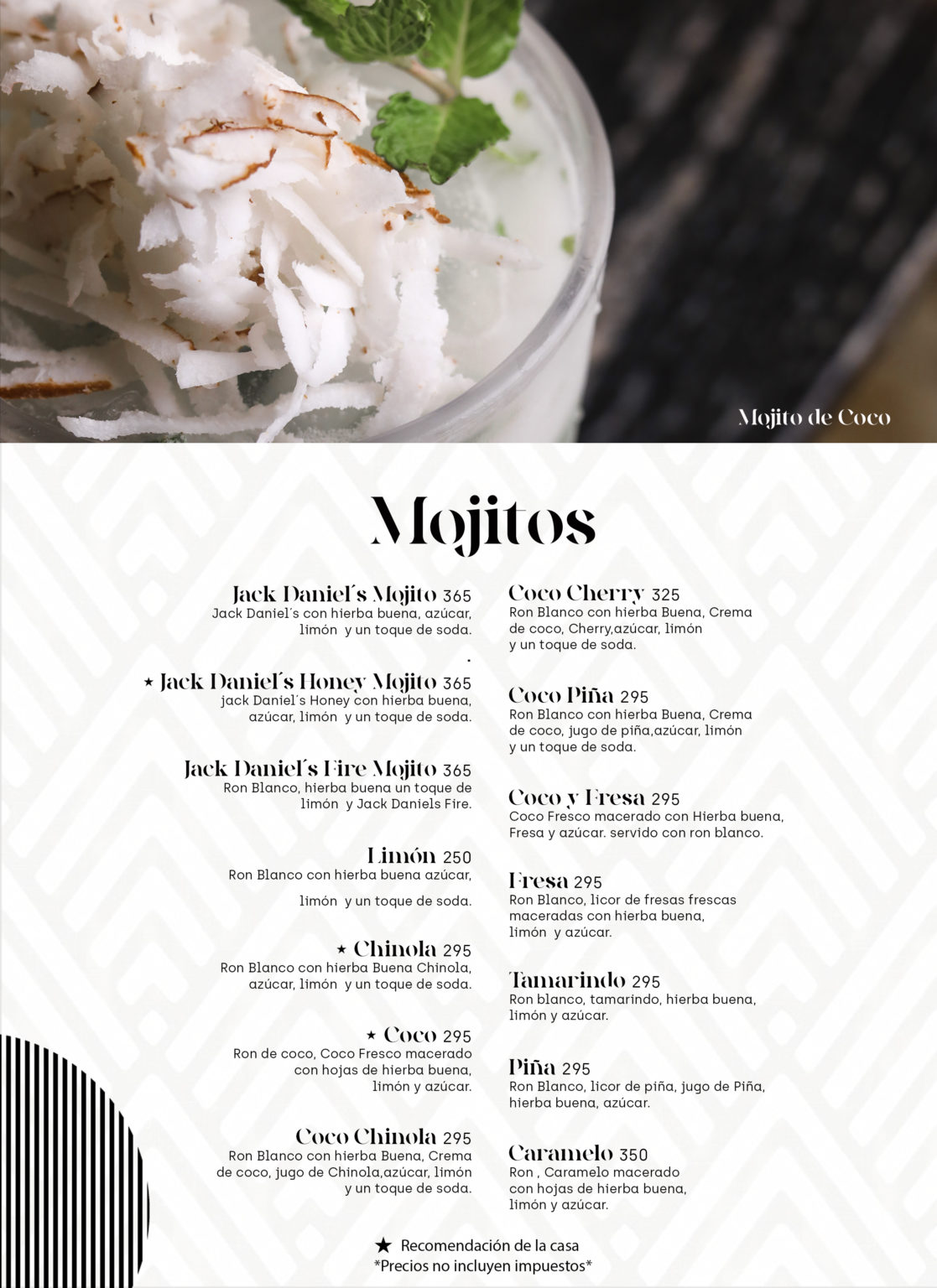 MENU – 4 Jacks Bar & Bistro